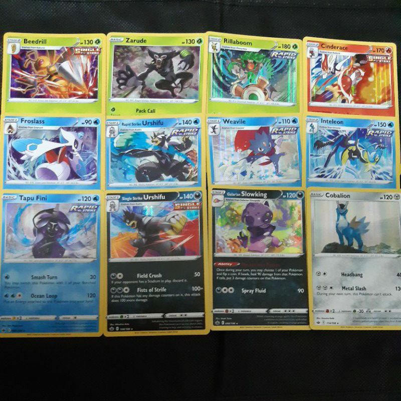 Pokemon Card TCG: Chilling Reign: Beedrill/ Weavile/ Rillaboom ...