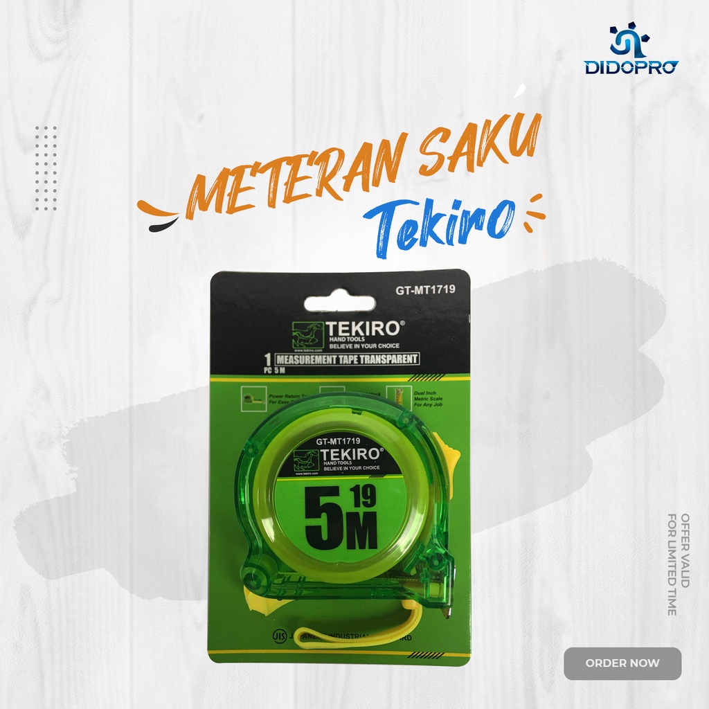 Tekiro Meter 5 M - Roll Matic Meter 5 meters 5M / Tekiro Meter 5 Meter ...
