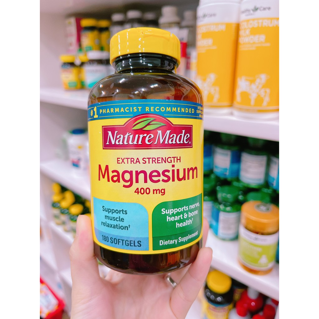 Nature MADE SUPPLEMENT NATURE MADE EXTRA STRENGTH MAGNESIUM 400MG_180 ...