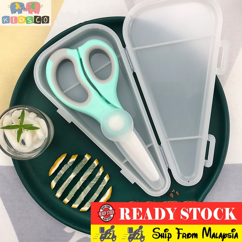 Baby Ceramic Food Scissor Anti-Rust Scissors Cutter Safe Shears ...