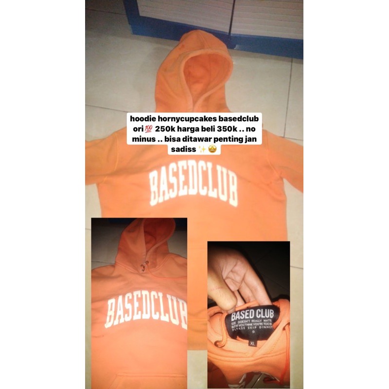 Preloved hoodie based club 100% original | Shopee Malaysia