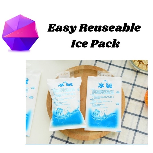 Extra Thick 400ML Size Reusable Ice Bag Pack Water Injection Cooler ...