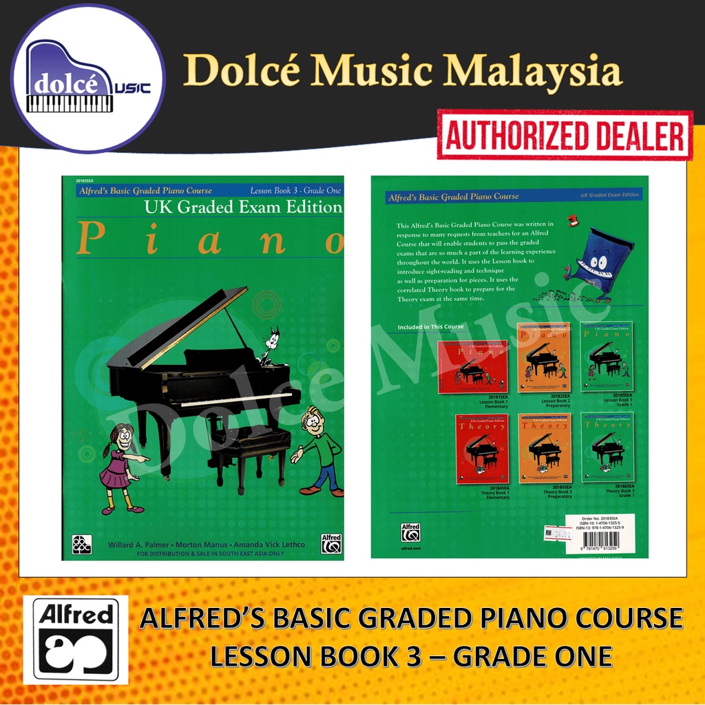 Alfred - Alfred's Basic Graded Piano Course Lesson Book 3 - Grade 1 | Shopee Malaysia
