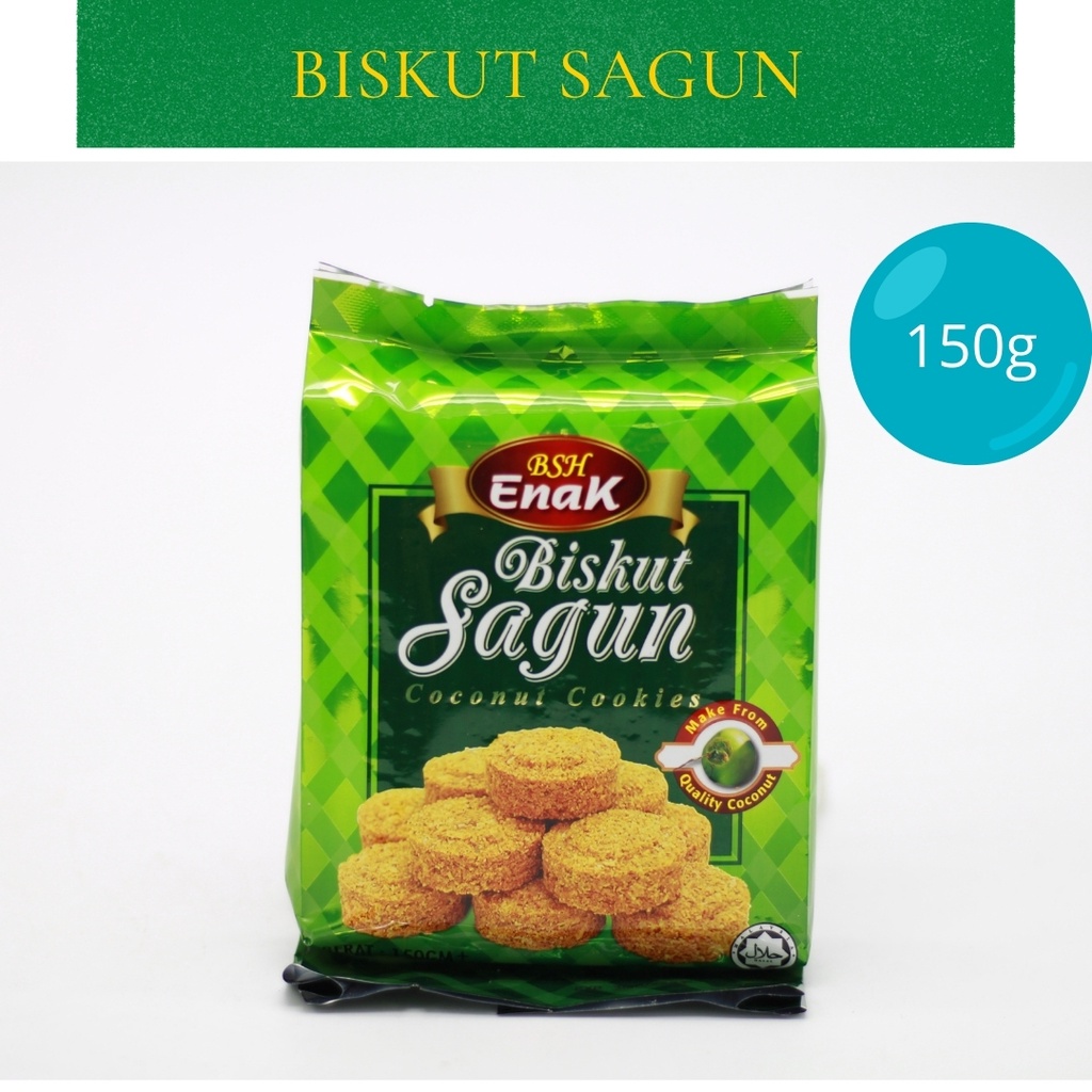 BSH ENAK Biskut Sagun Kelapa [150gm] HALAL Coconut Cookies Kuih Raya ...