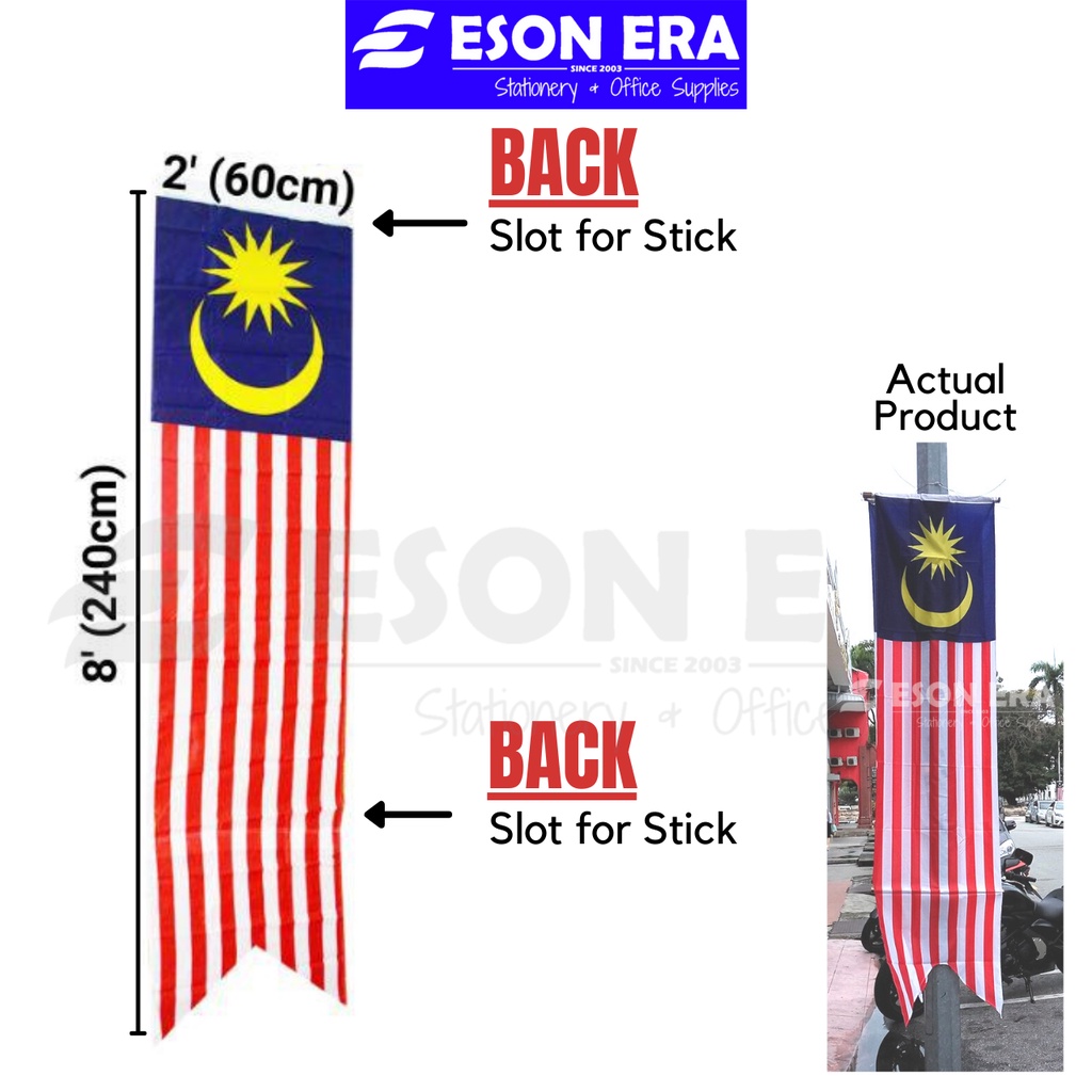 Malaysia Flag (Polyester) 1x2, 2x4, 3x4, 2x8 Bendera Malaysia | Shopee ...