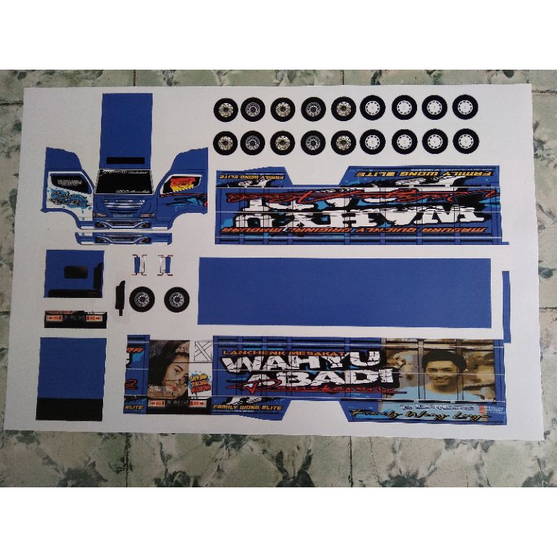 New Sheet PaperCraft Truck Shake Wahyu Abadi Version Hino 500 Mbois ...