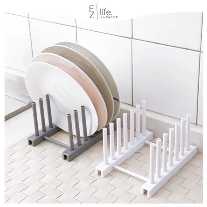 EzLife Dish Plate Drying Rack Dish Rack Plastic Drain Rack Removable ...