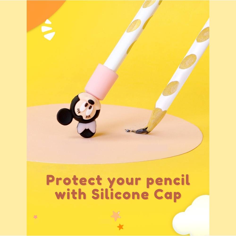 Disney Pencil Protector Silicone Cap Cover 🍭 3 Pcs/Set 🍭 Kindergaten ...