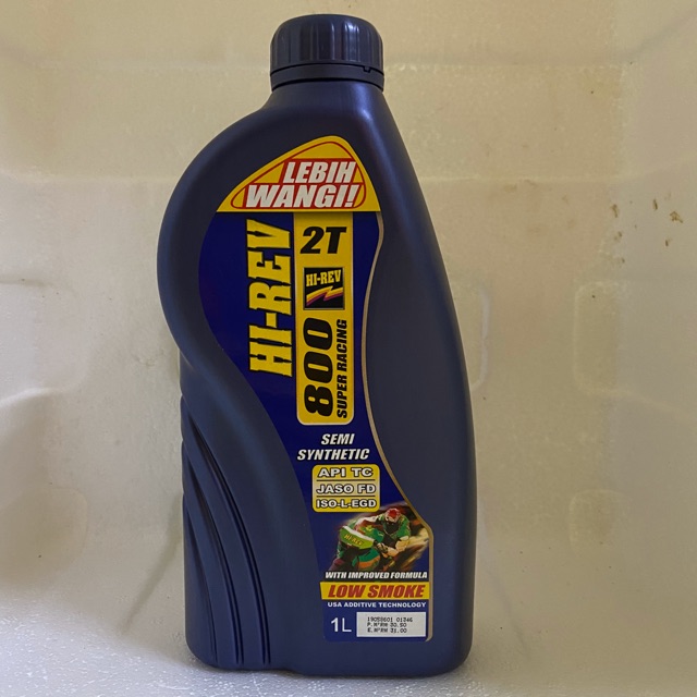 HI REV 2T 800 SUPER RACING SEMI SYNTHETIC (LOW SMOKE) (LEBIH WANGI ...
