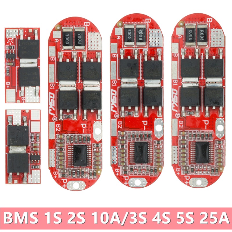 BMS 1S 2S 10A 3S 4S 5S 25A Bms 18650 Li-ion Lipo Lithium Battery ...