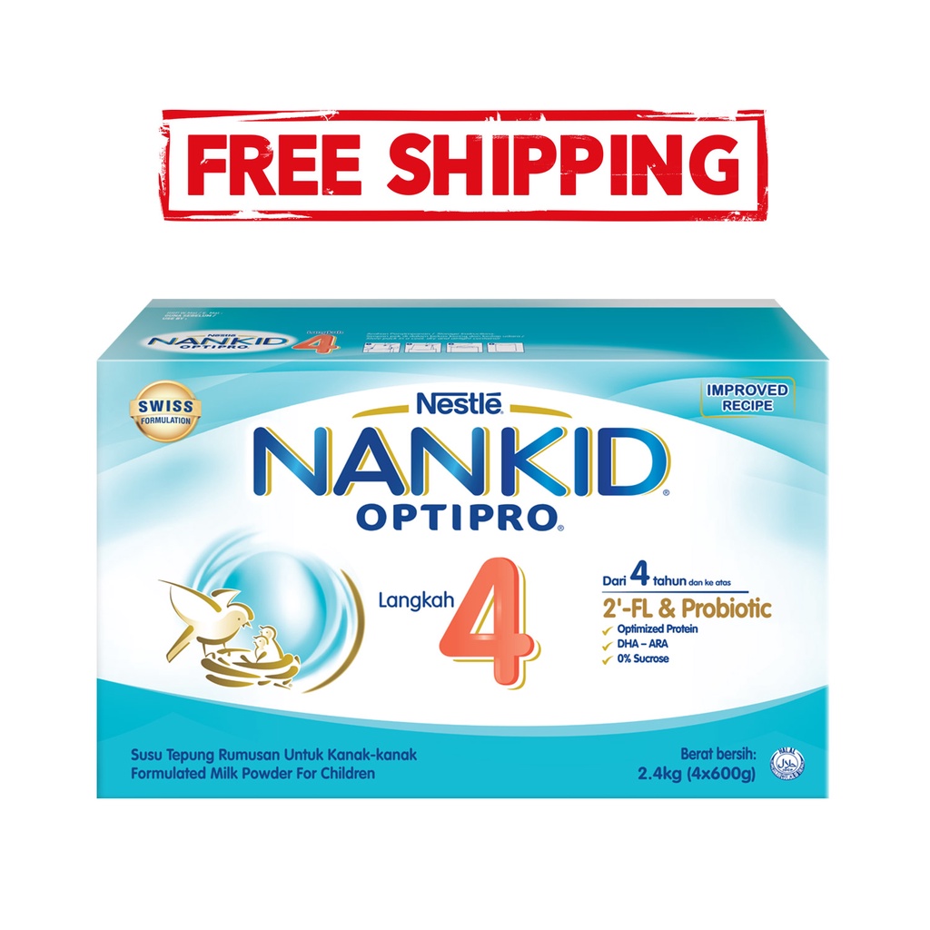 Nestle NANKID OPTIPRO Stage 4 (2.4kg) | Shopee Malaysia