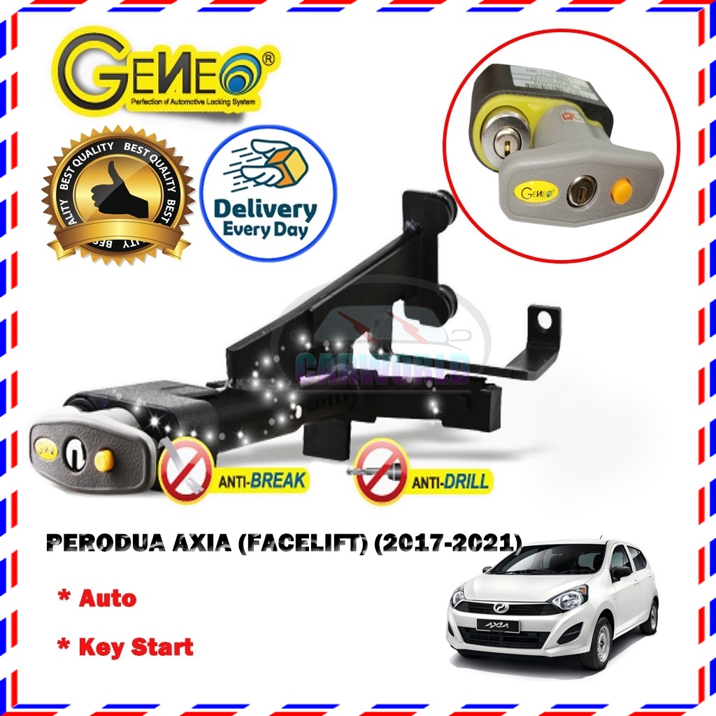 GENEO PEDAL LOCK PERODUA AXIA 2014-2017 (AUTO)(KEY START) | Shopee Malaysia
