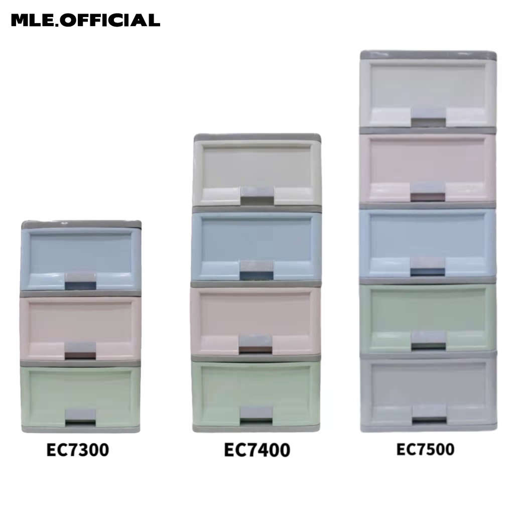 Century Drawer 3 Tier 4 Tier 5 Tier With Wheel EC7300 EC7400 EC7500 ...