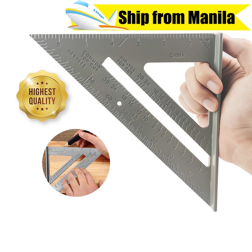 Triangle Ruler Carpenter Square Speed Square Layout 7'' SQUARE ...