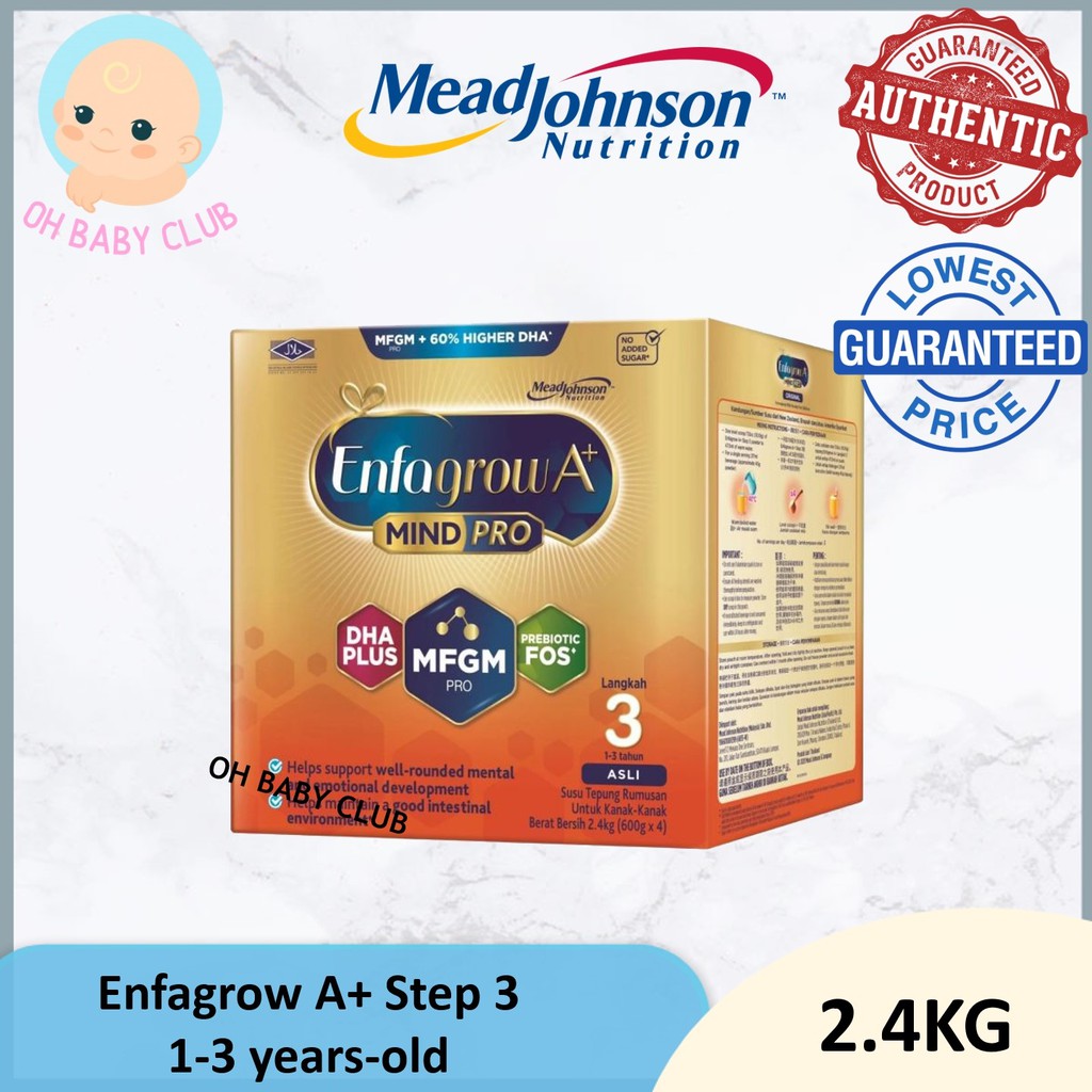 ENFAGROW A+ MINDPRO STEP 3 ASLI/Vanilla - 2.4KG | Shopee Malaysia