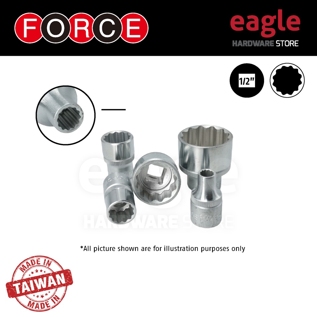 Force 549 1/2" 12pt Flank Socket 8 ~ 36mm ( Metric ) | Shopee Malaysia