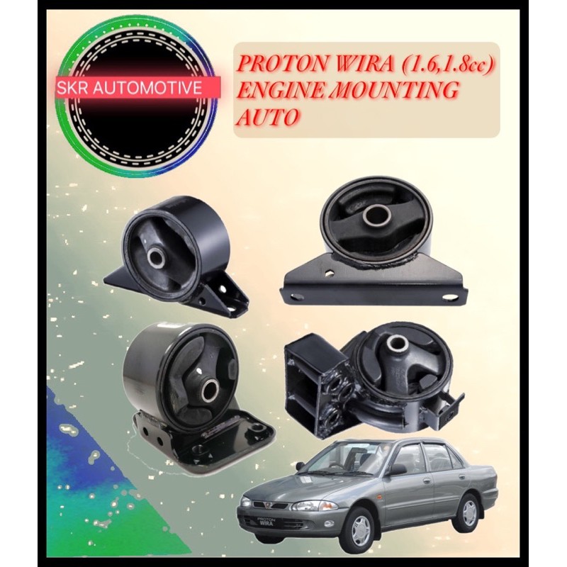 PROTON WIRA 1.6 (AUTO) ENGINE MOUNTING FULL SET (4 PCS) | Shopee Malaysia