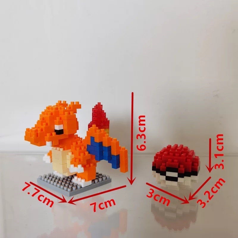 [MALAYSIA STOCK] Pokemo Series Pikachu Nano Block DIY toy Free Gift ...
