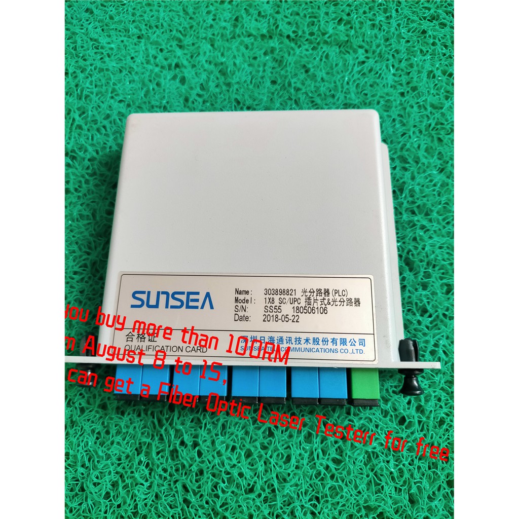 optical fiber Passive Splitter Spliter SC UPC 1:8 Box divider fiber ...
