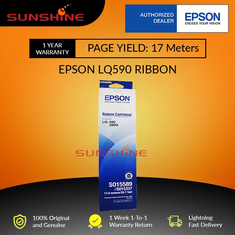 [READY STOCK] Epson Original Ribbon LQ590 ( S015589 ) LQ 590 590H LQ ...