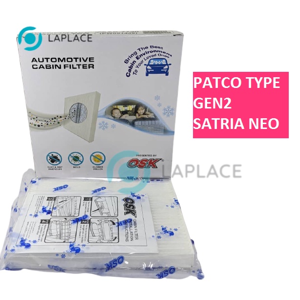 OSK AC-7720 CABIN FILTER GEN2 GEN 2 PATCO TYPE,SATRIA NEO PATCO AIR CON ...
