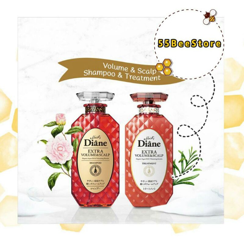 MOIST DIANE Extra Volume & Scalp Shampoo / Treatment 450ML | Shopee Malaysia