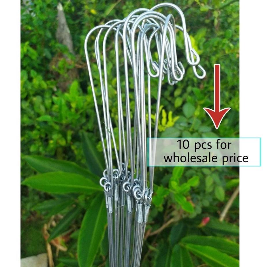 Dawai penyangkut orkid / Flower Pot Hanger / Hanging Plant Besi / Pasu ...