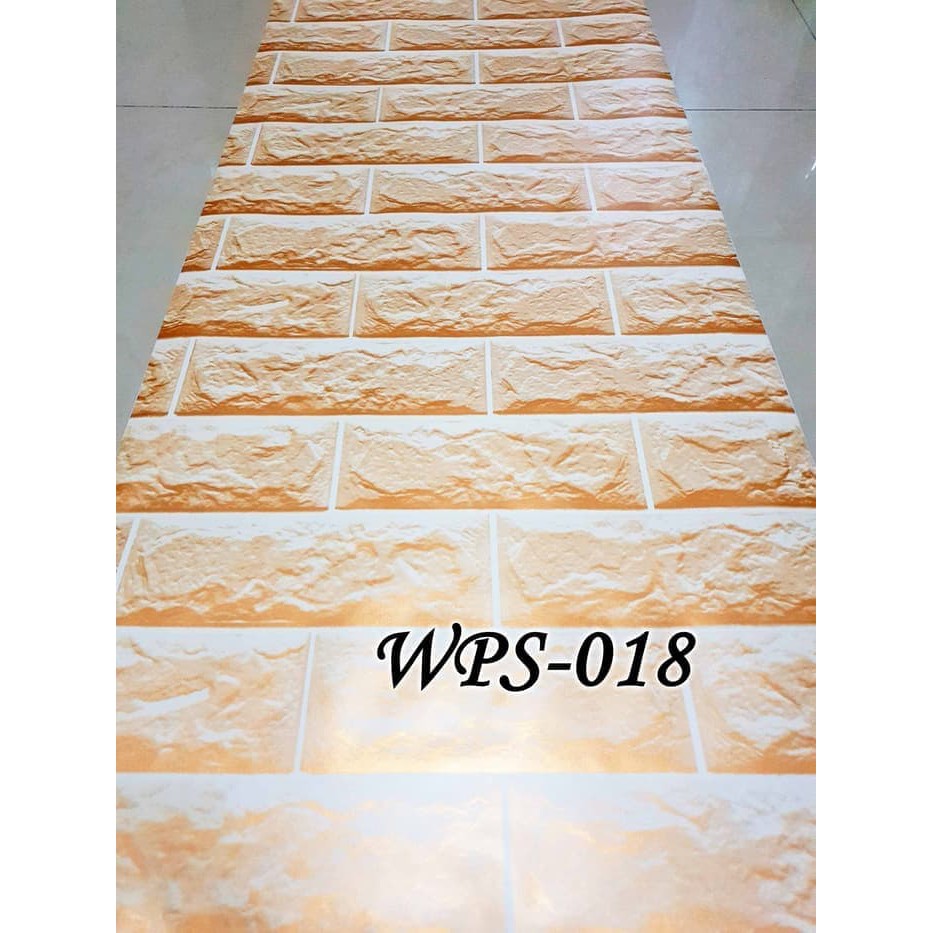 Wps018 GOLDEN BRICK Gold BRICK WALLPAPER STICKER Wall WALLPAPER ...