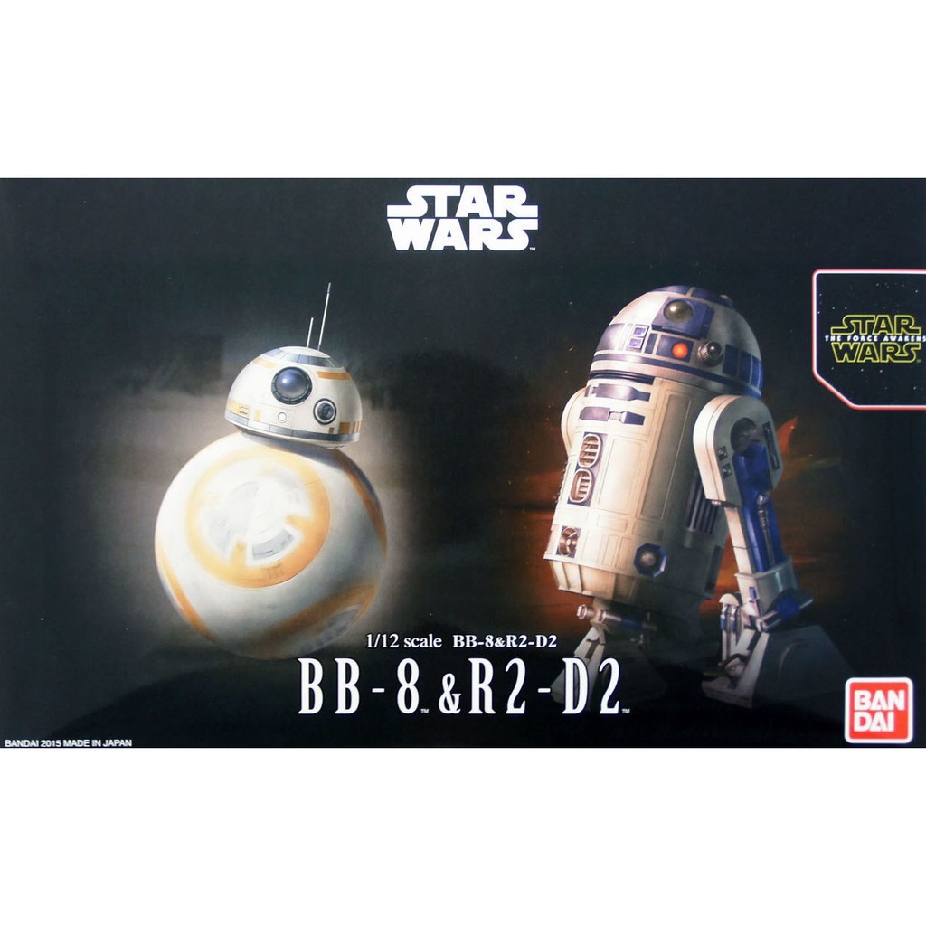 Bandai Star Wars BB-8 & R2-D2 1/12 scale | Shopee Malaysia