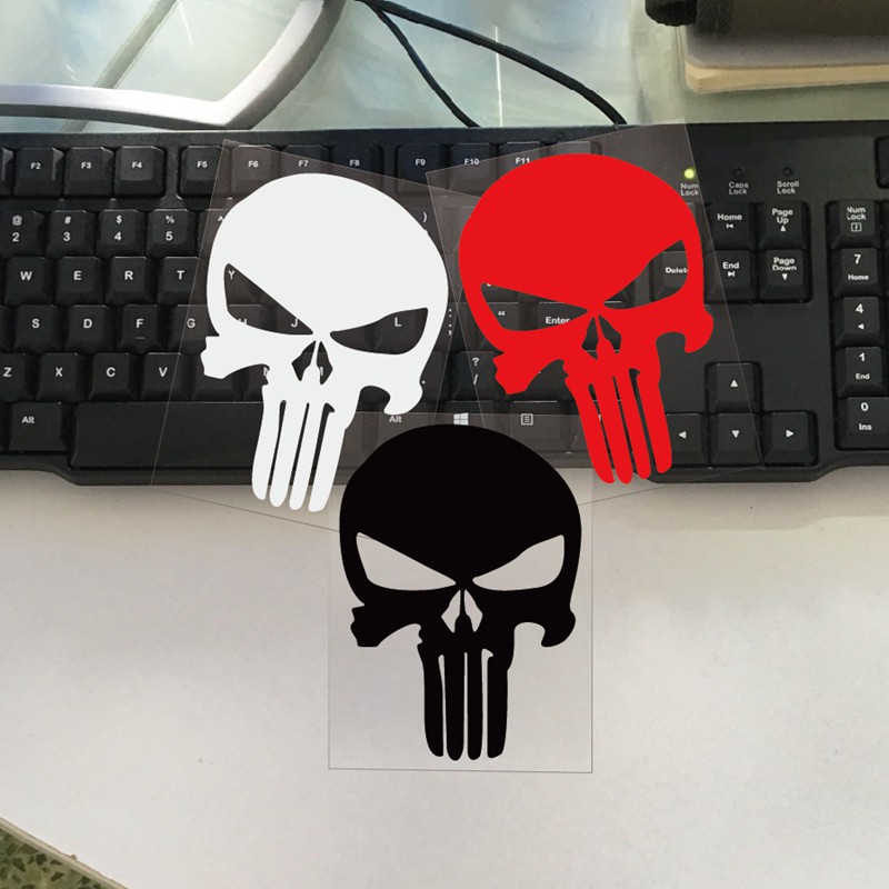 Skull Personality Decals Waterproof Reflective Car Stickers | Shopee ...