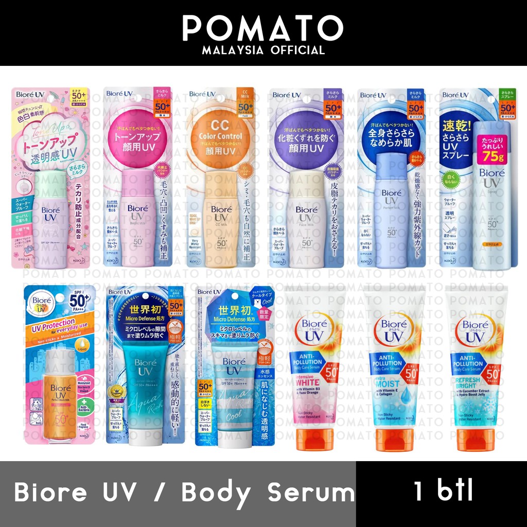 Biore UV Perfect Block Milk Moisture Aqua Rich CC Milk Face Milk ...