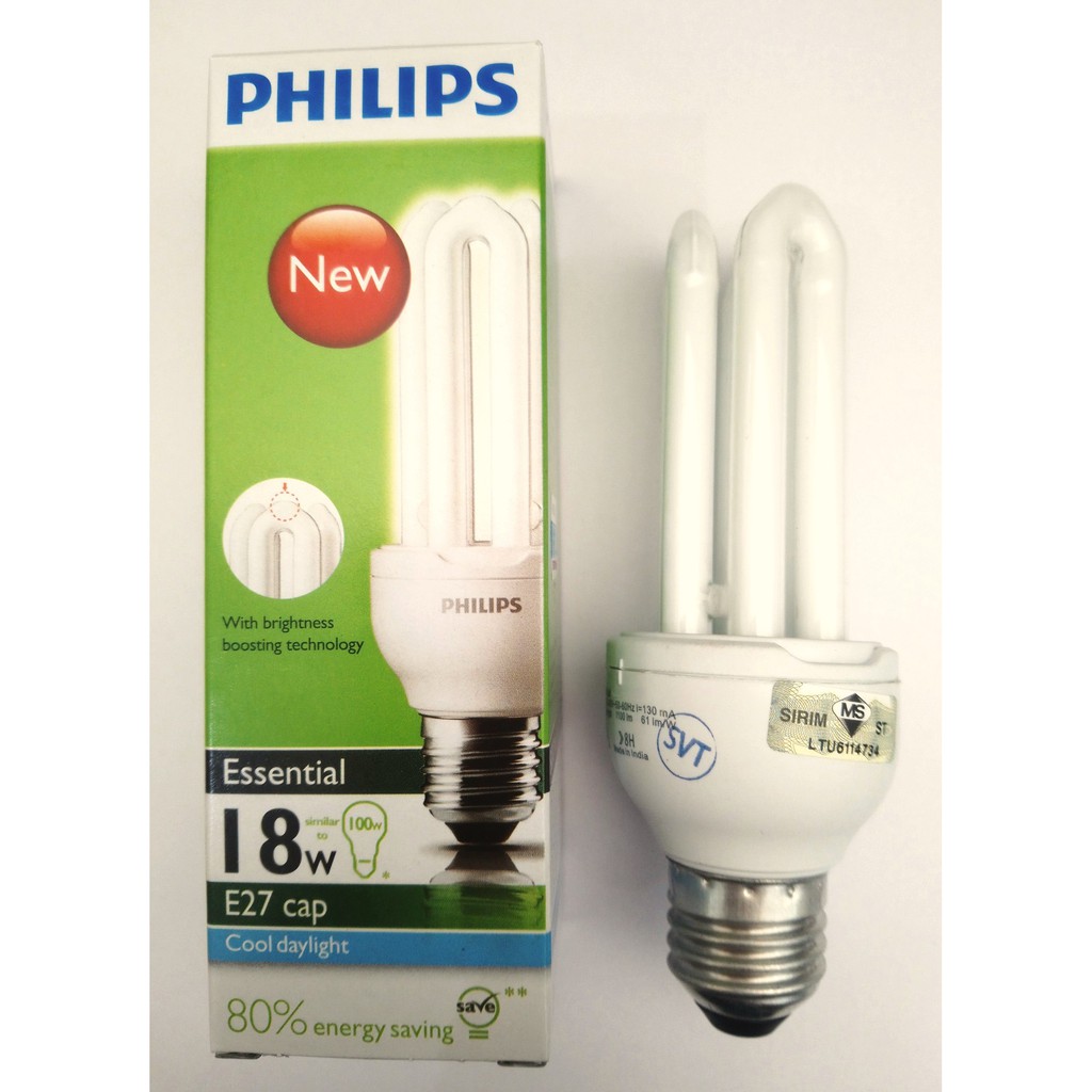 PHILIPS 18W 3U PLCE E27 BULB (DAYLIGHT) | Shopee Malaysia