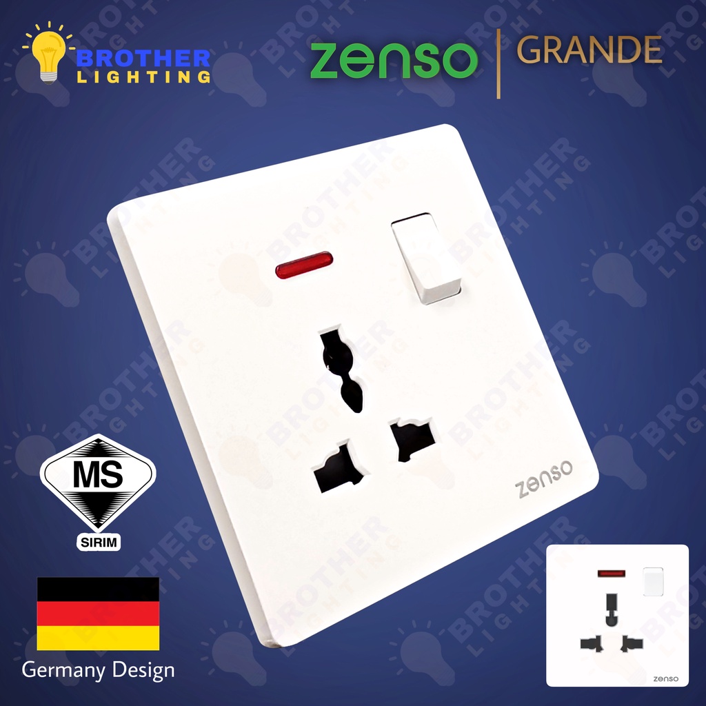 [SIRIM] Zenso Grande Socket and Wall Switche Slim Modern Switch Design ...