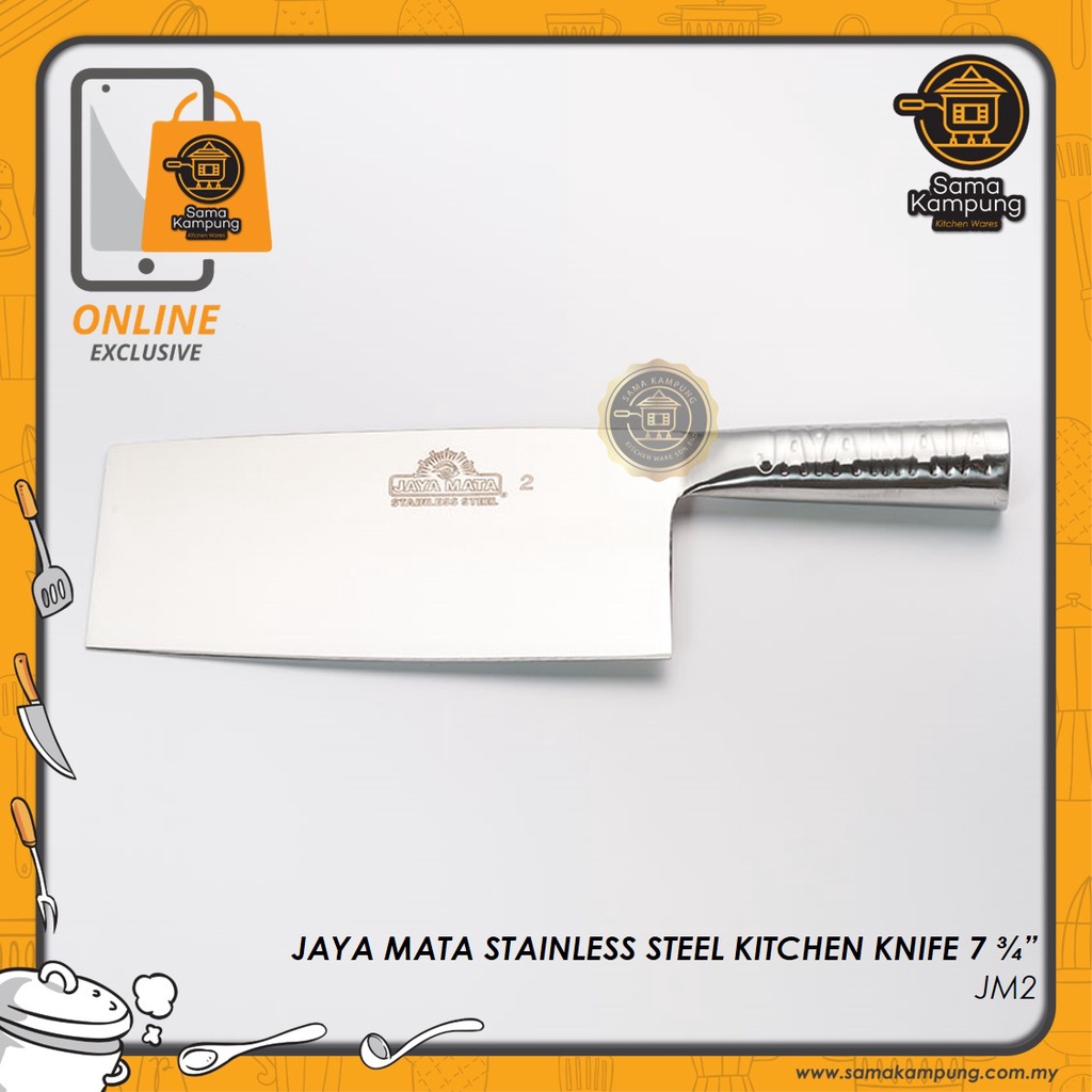 Jaya Mata Stainless Steel Kitchen Knife 7 3/4" JM2 | Shopee Malaysia