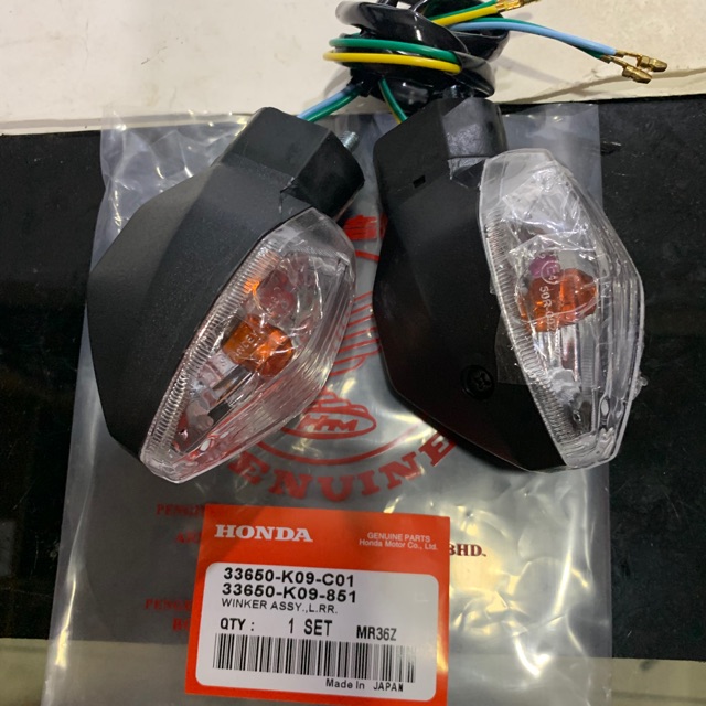HONDA WAVE110 DX / RS150/DASH/ALPHA CX DX/DASH 2 FI/DASH 125 FRONT/REAR SIGNAL SET DEPAN ...
