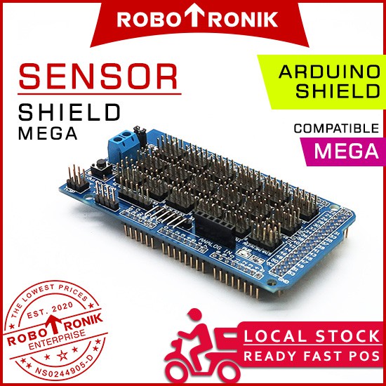 [MEGA] Sensor Shield V2.0 Dedicated Sensor Expansion Board, Compatible Arduino MEGA | Shopee ...