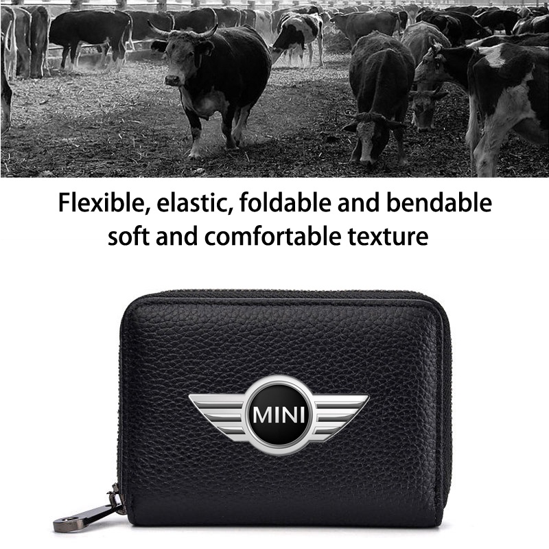 4S Leather bag Driver License Card Holder Wallet For mini cooper R50 ...