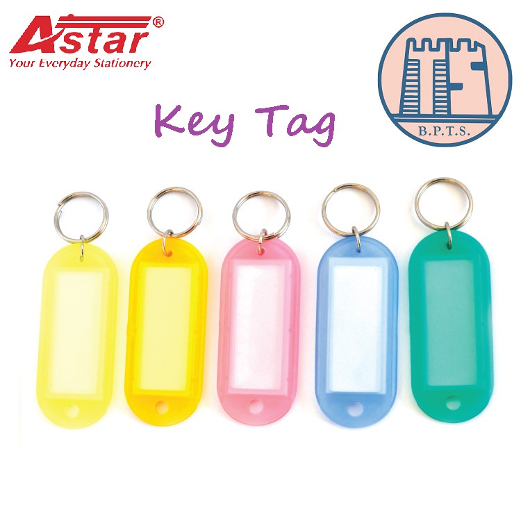 10 keping - Astar Key Tag / Key Holder / transparent Colour Key Chain ...