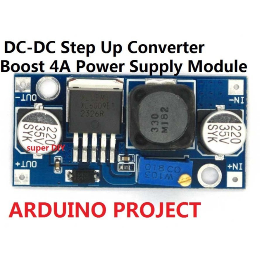 DC-DC XL6009 Adjustable auto Boost Step Up down Voltage Converter 4A ...
