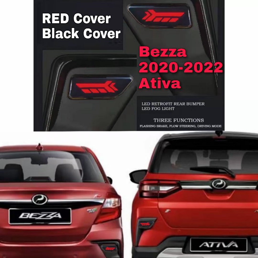 Perodua Ativa 2021 / Bezza 2020-2021 Rear Bumper Reflector with Runing ...