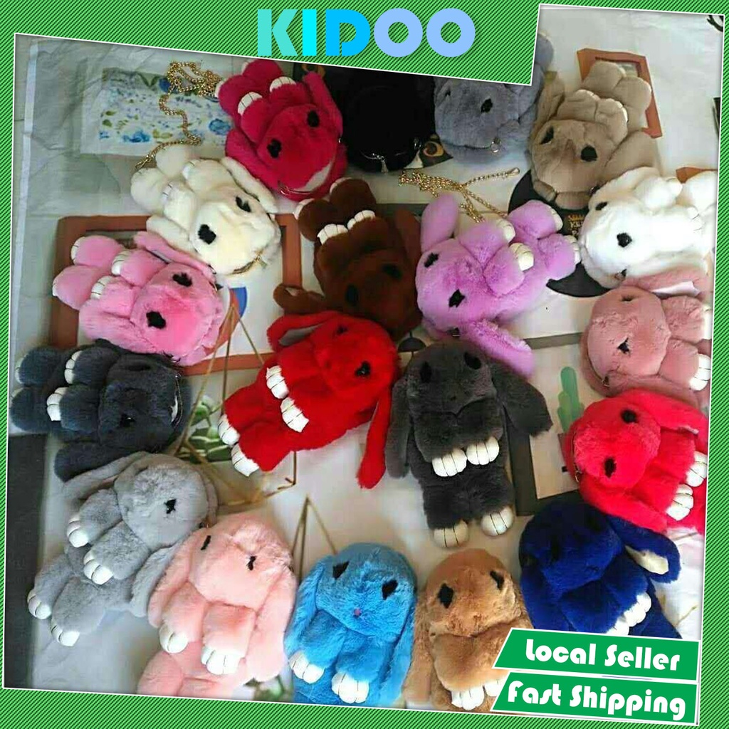 Kidoo Cute Rabbit Sling Bag Fluffy Bunny Bags Shoulder Crossbody Beg ...
