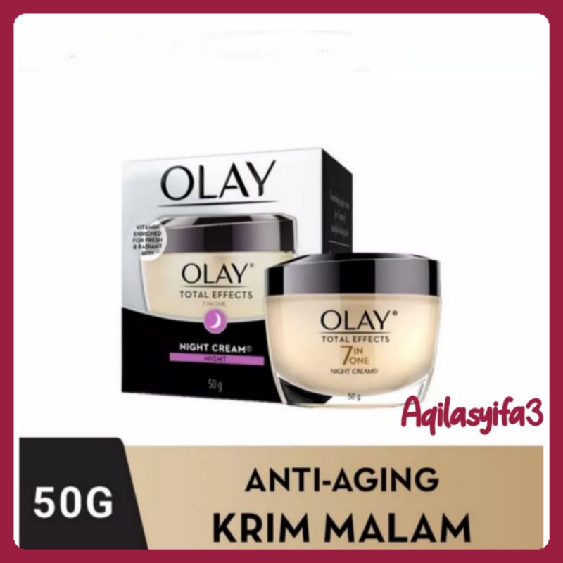Olay Total Effect Night Cream 50g new packaging | Shopee Malaysia