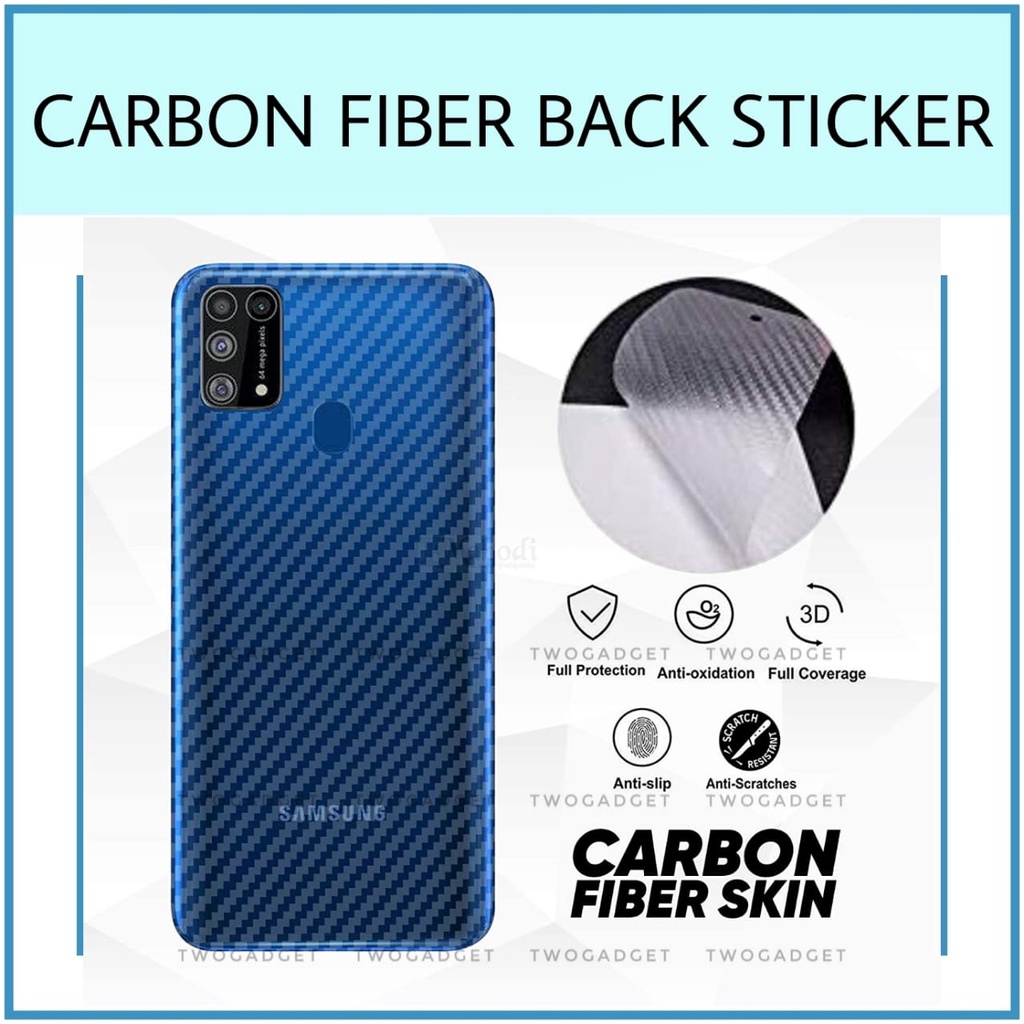 Realme 3/5/6/7/8/9/Pro/Plus/5s/5i/6i/7i/9i/C30/C33/C33s/C35 5G Carbon Fiber Back Sticker Matte ...