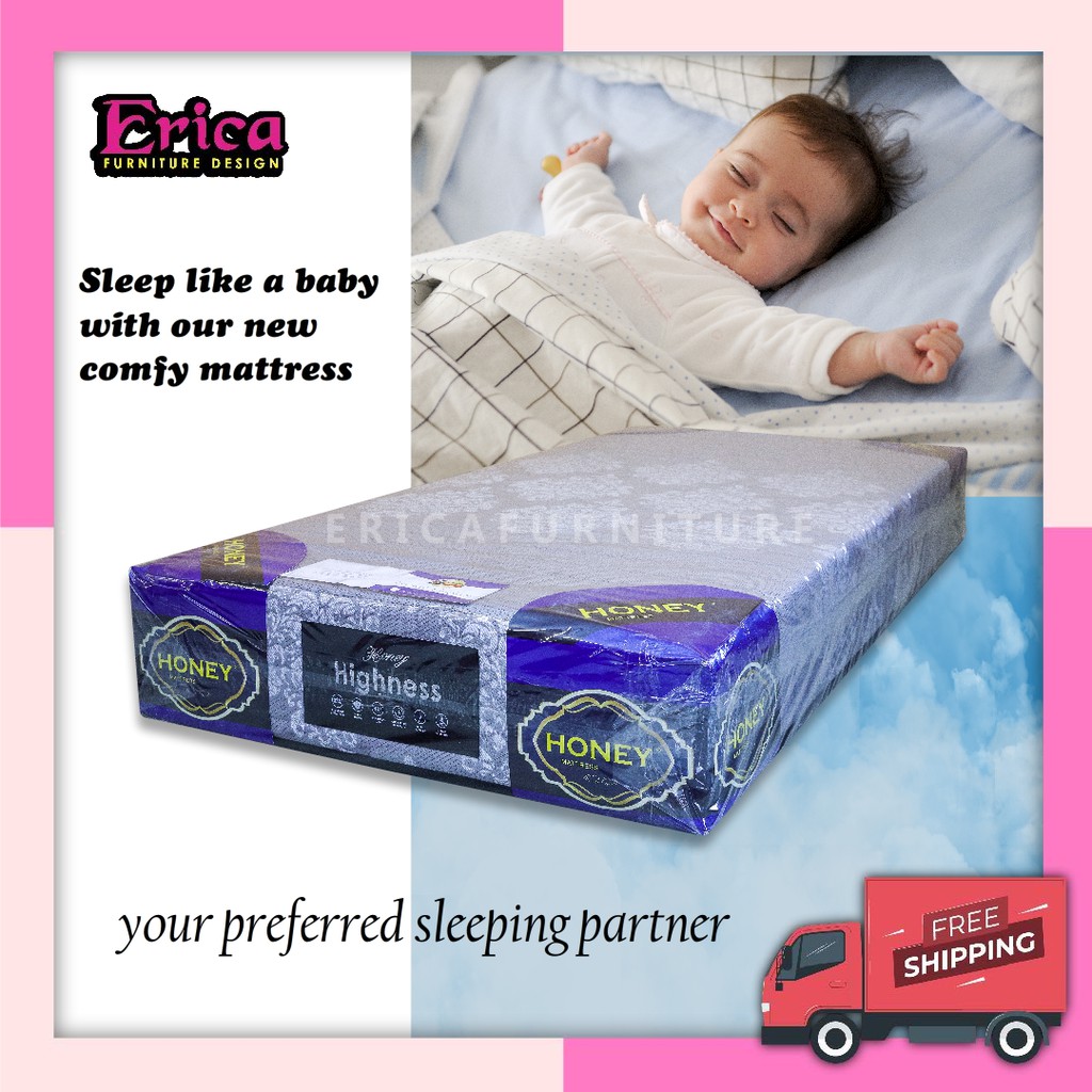 [Erica] Honey Highness Mattress / 9 INCH Resilent Fluidized PU Foam ...