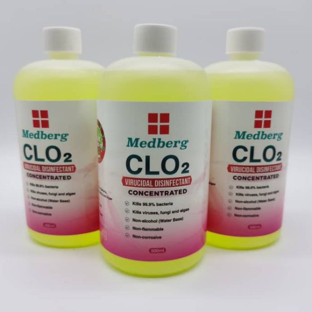MEDBERG CLO2 Virucidal Disinfectant Concentrated(READY STOCK) | Shopee ...