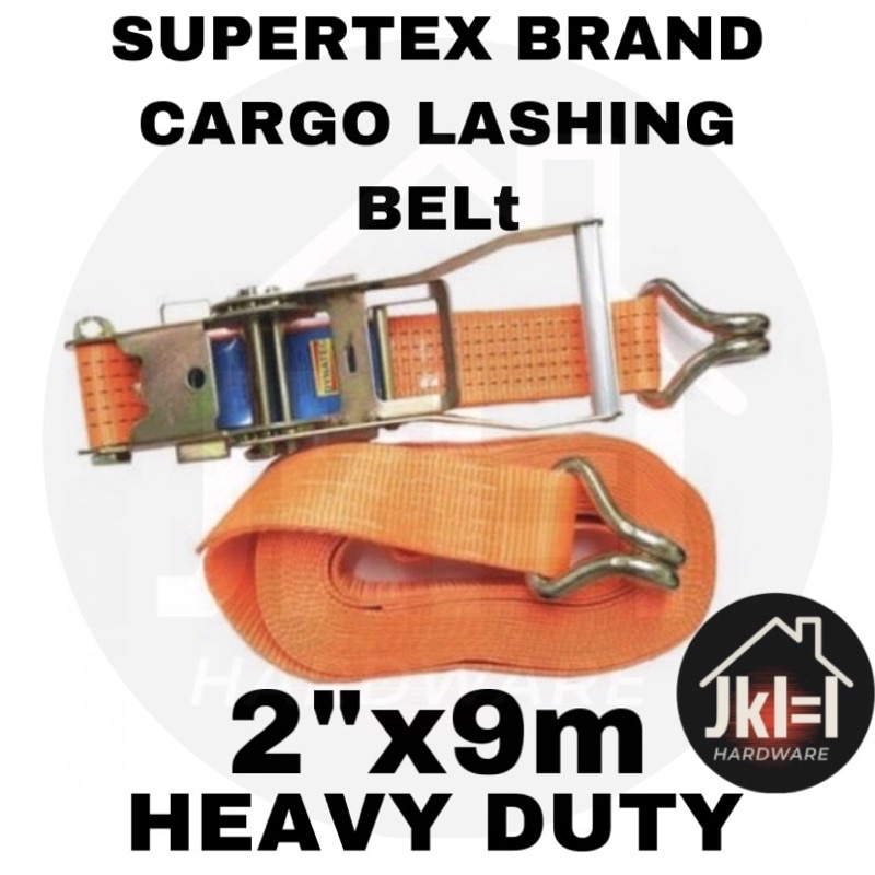Heavy Duty Ratchet Tie Down / Cargo Lashing Belt / 5 Ton X 2” X 9 Meter ...