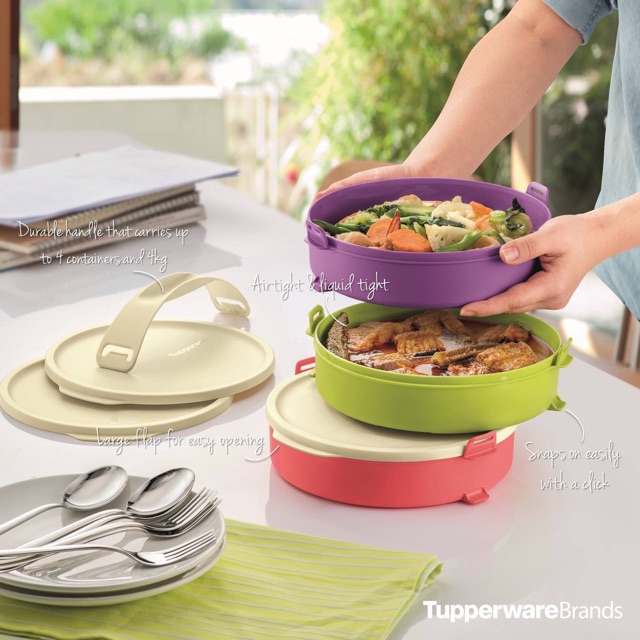 Tupperware Click To Go Round | Shopee Malaysia