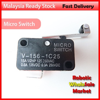 Micro switch (V-156-1C25, limit switch with roller) | Shopee Malaysia