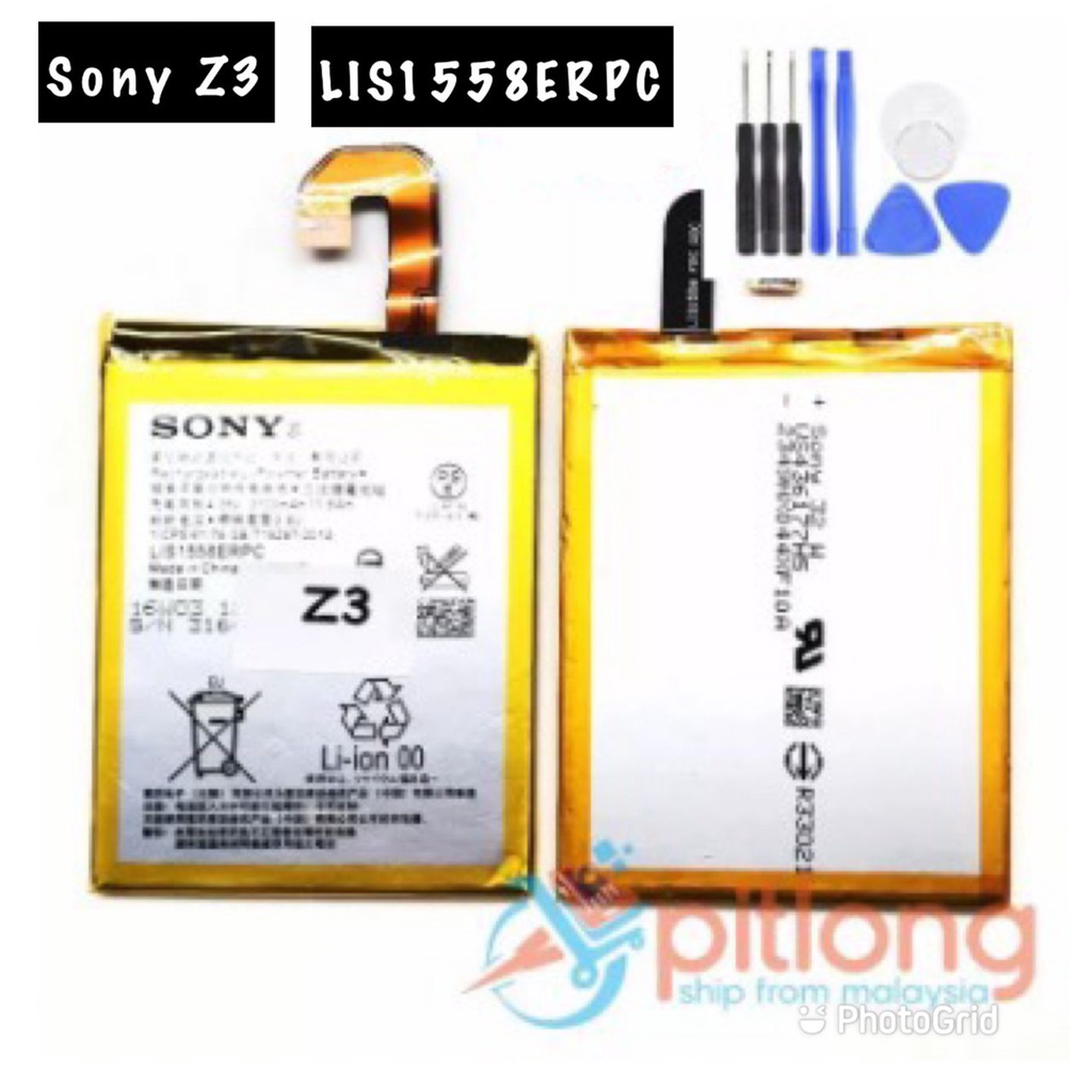 Sony Xperia Z3 D6603 LIS1558ERPC 3100mAh High Quality Battery Bateri ...