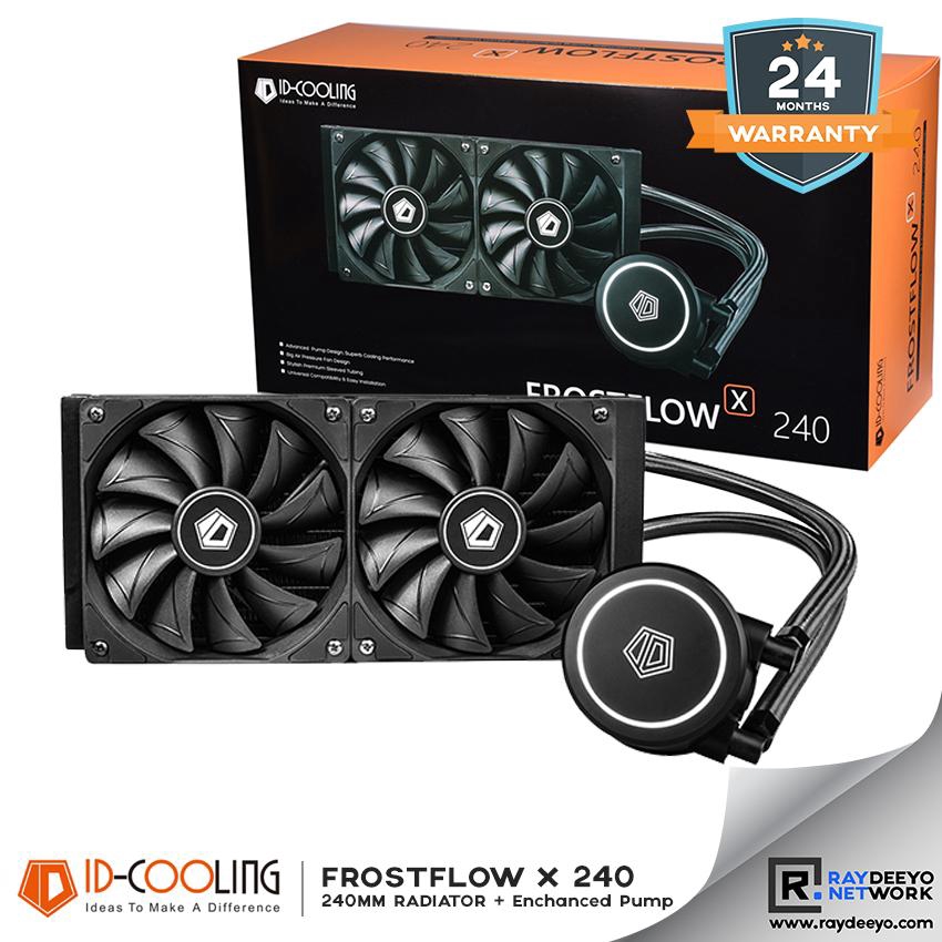ID Cooling Frostflow X 240 AIO CPU Water Cooling [White LED Lighting ...